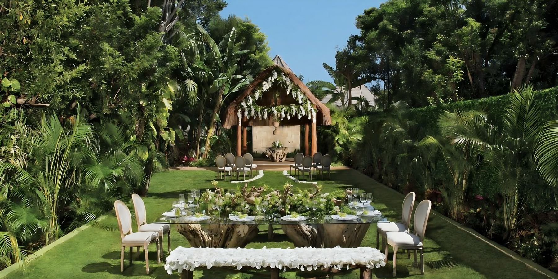 Secret Garden Gazebo wedding venue in Dreams Tulum - Mexico