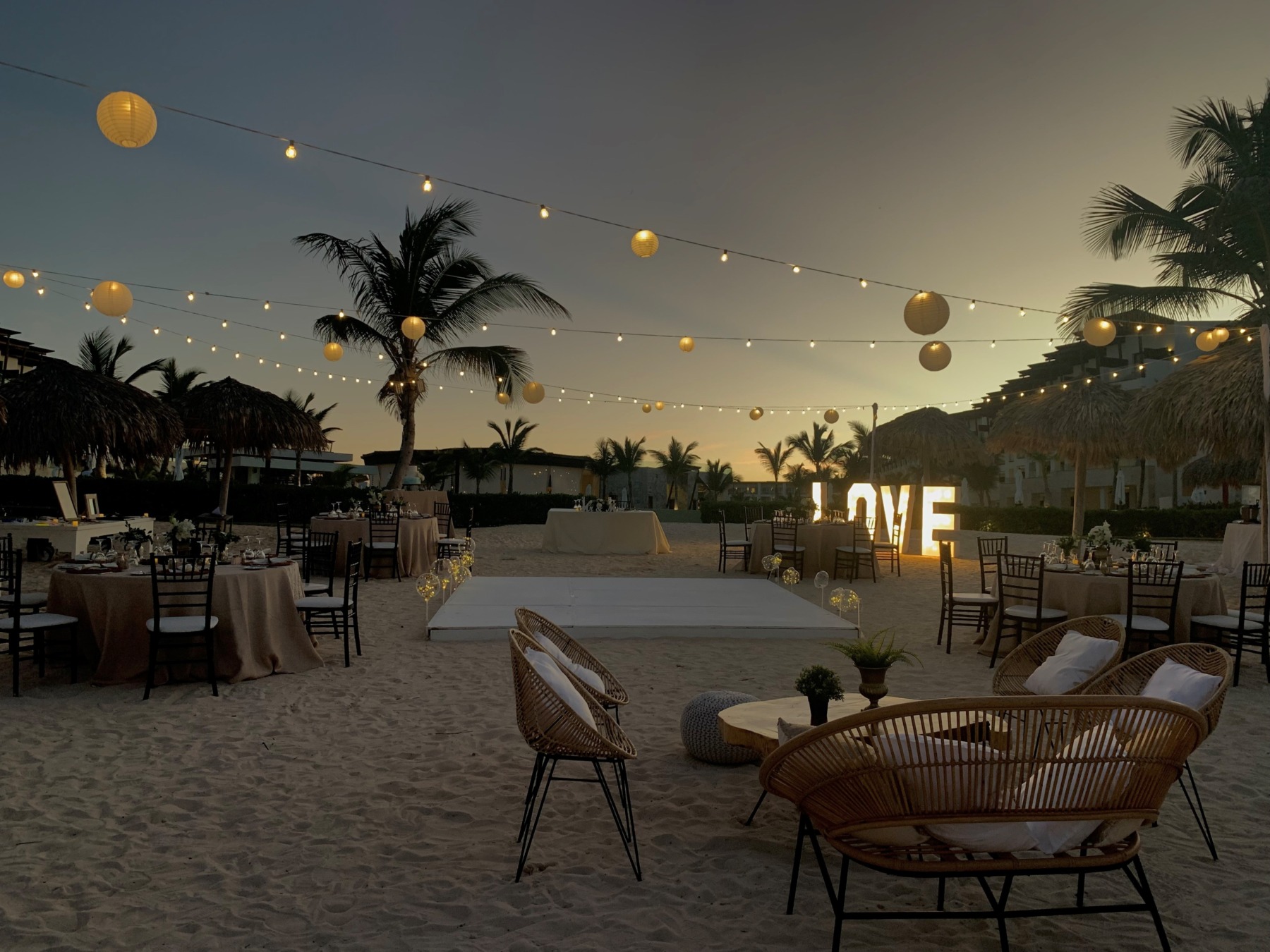 Beach Area wedding venue in Dreams Macao Beach - Dominican Republic