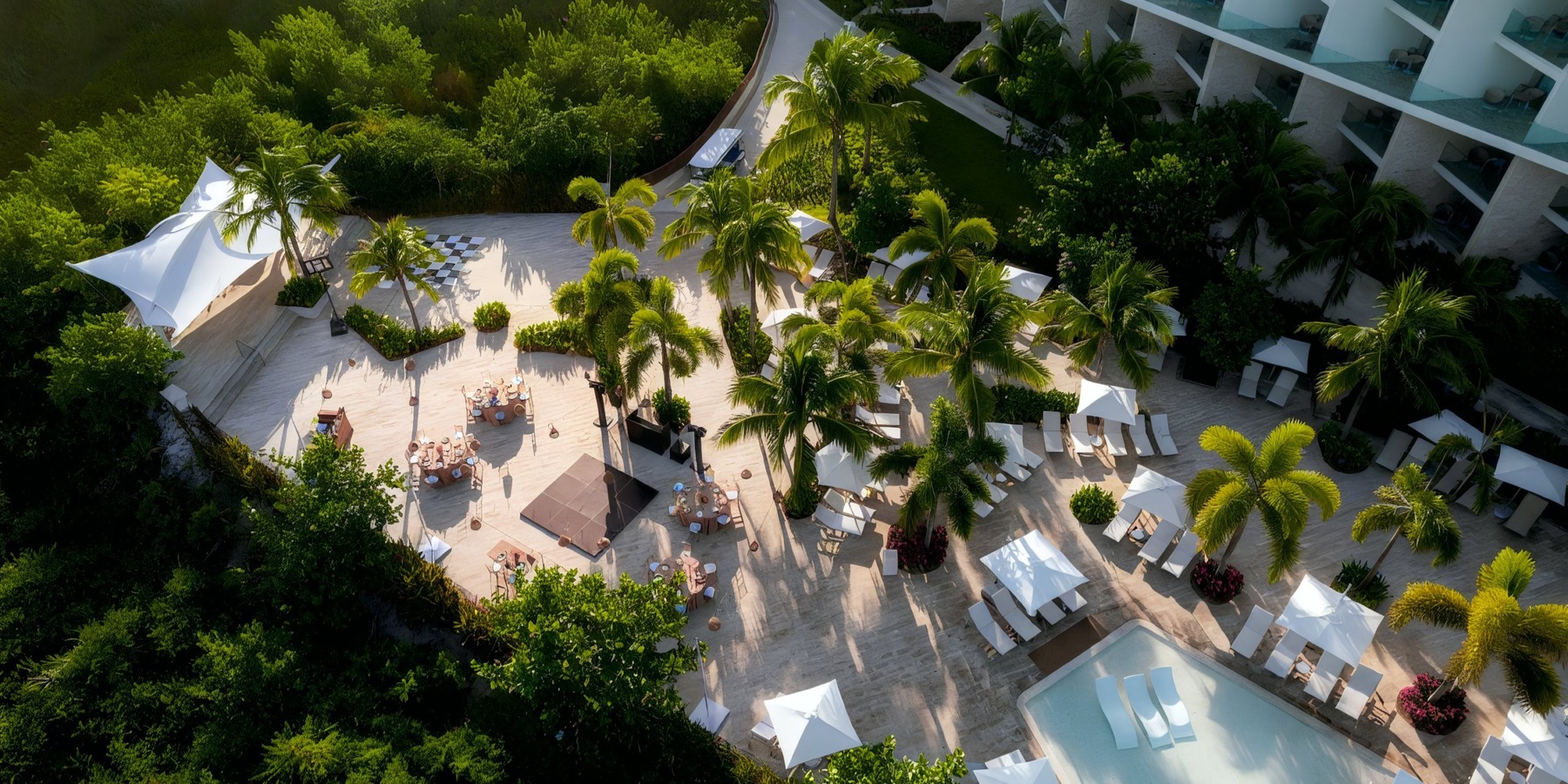 Splash Pool Terrace wedding venue in Grand Palladium Costa Mujeres - Mexico