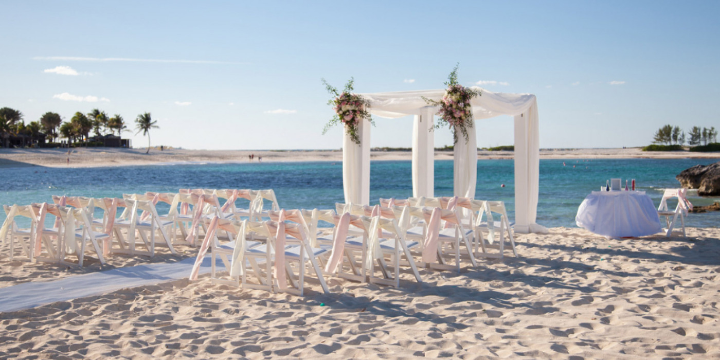 Cove Beach wedding venue in The Cove at Atlantis - Caribbean Islands