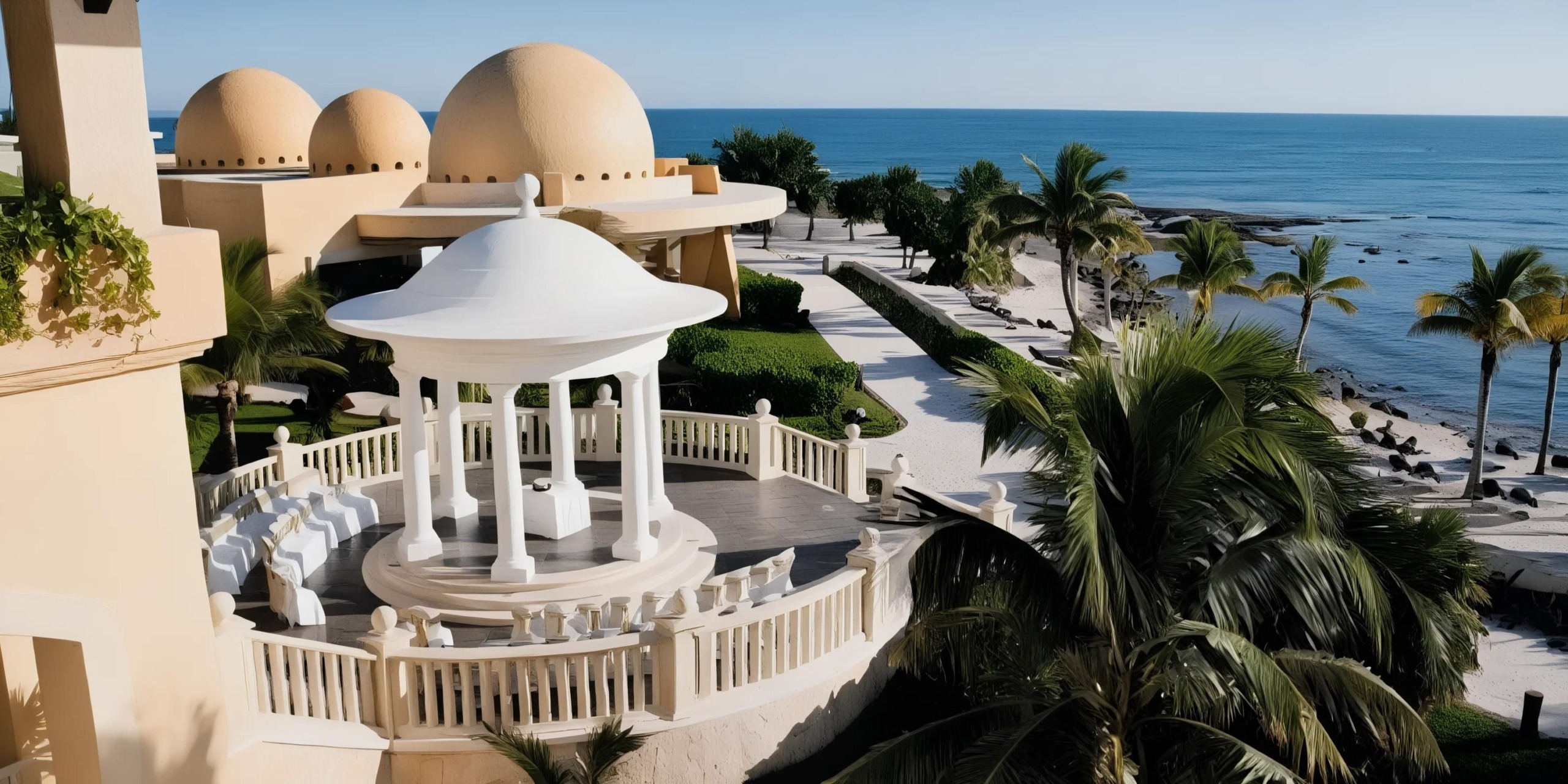 Gazebo wedding venue in Barcelo Maya Palace - Mexico