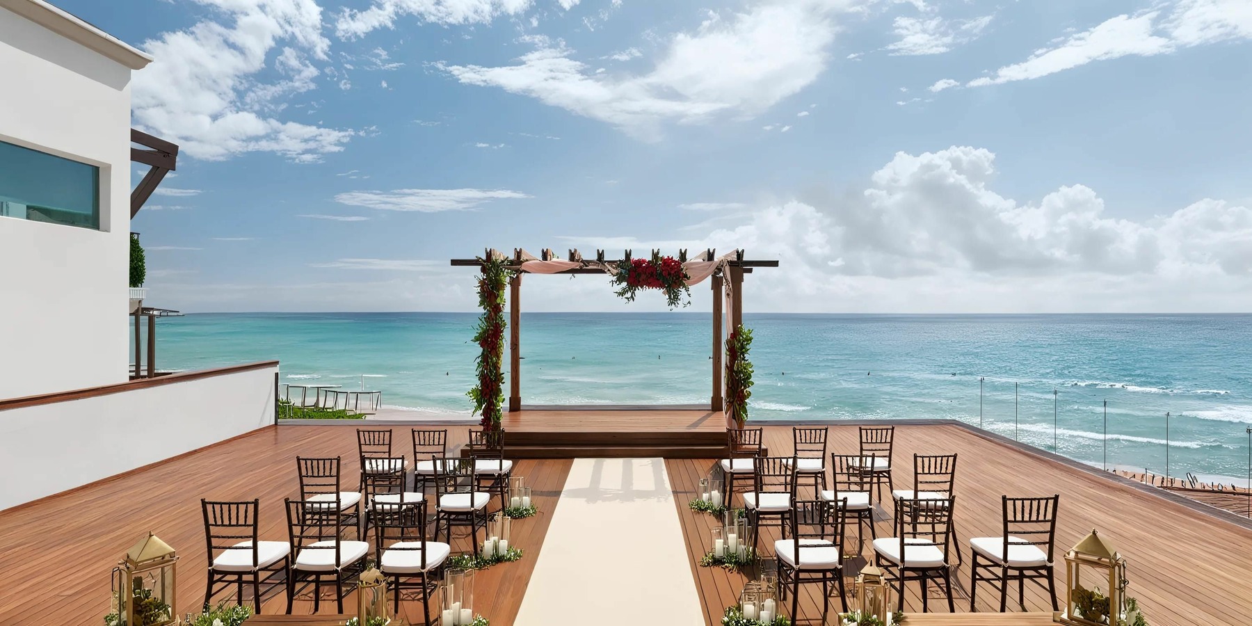 Infinity Deck wedding venue in Hyatt Vivid Playa del Carmen - Mexico