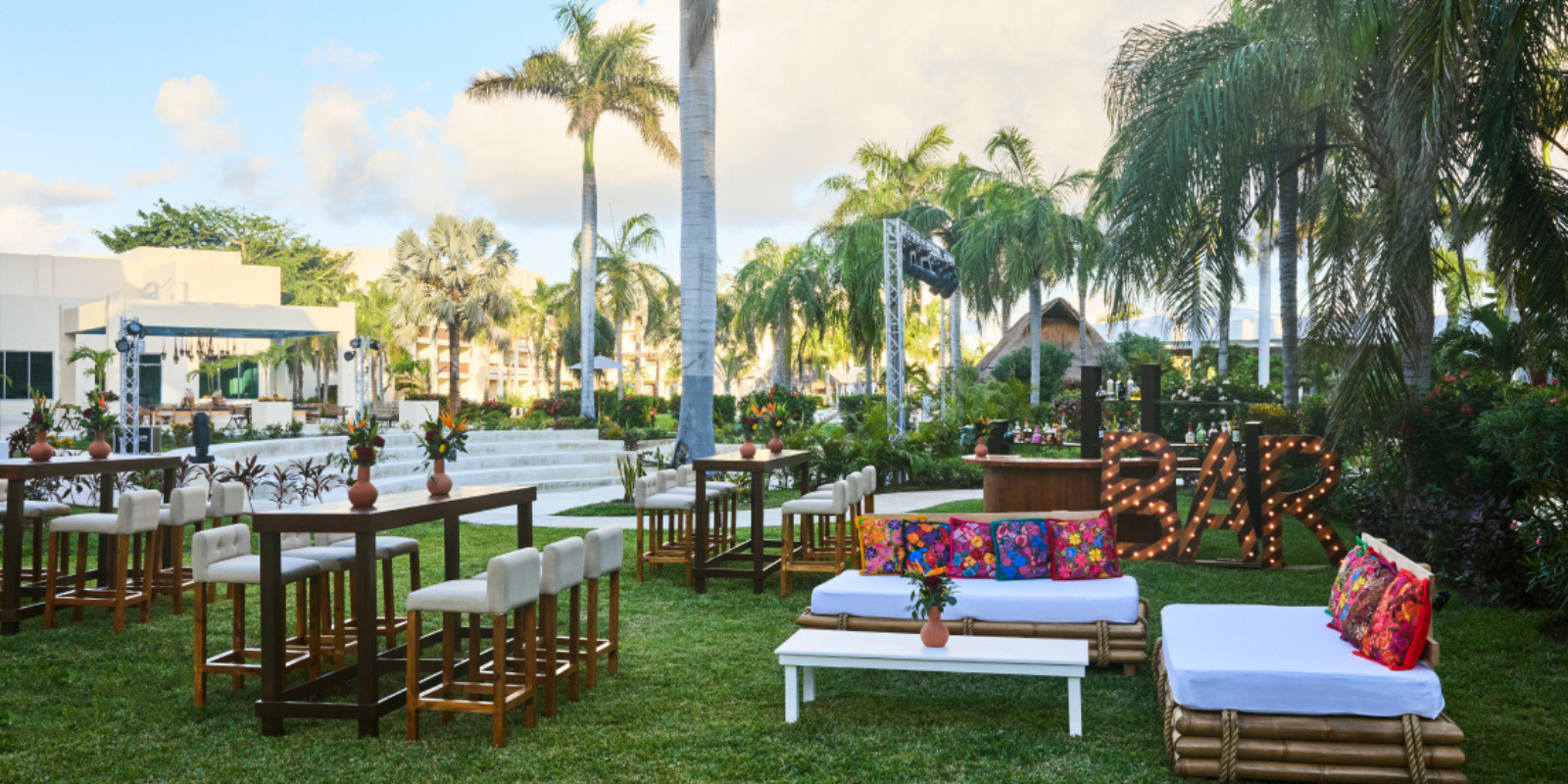 Pool Area wedding venue in Hyatt Ziva Riviera Cancun - Mexico
